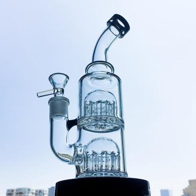 Cina 12 armi Bong Hookah Percolator Perc Oil di vetro spesso attrezzano 14mm unito in vendita