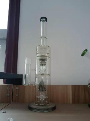 Cina Tubatura dell'acqua di vetro dell'albero della caffettiera a filtro squisita del favo che fuma Bong Oil Rigs Height 31cm in vendita