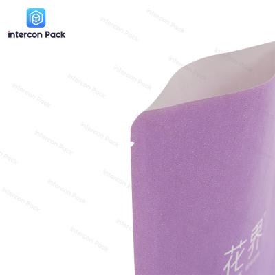 Chine Gravure composée en plastique blanche de sac de papier d'emballage de PE imprimant la poche latérale du joint 3 à vendre