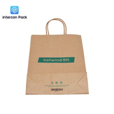 Cina Logo Printed Promotional Shopping Bag Flexo che stampa le borse della carta kraft in vendita