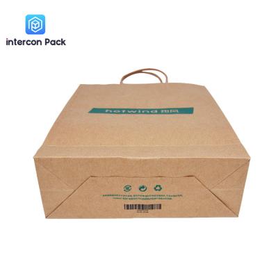 Cina Logo Printed Promotional Shopping Bag Flexo che stampa le borse della carta kraft in vendita