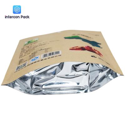 Cina Il di alluminio del sacchetto di carta kraft di Brown dell'alimento ha allineato la stampa di 25x14cm Gravnre in vendita
