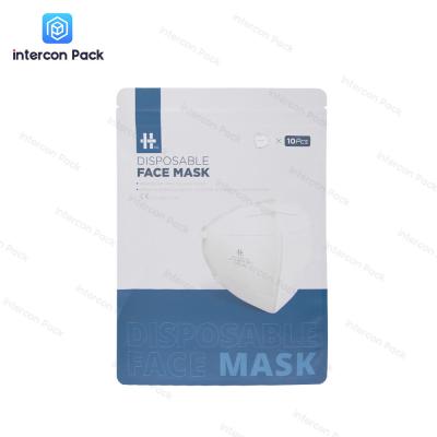 Cina Borsa d'imballaggio della chiusura lampo del poliestere di plastica personalizzabile della serratura KF94 per la borsa di stoccaggio della maschera in vendita