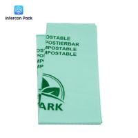 China Intercon Pack Plastic Packaging Bag Biodegradable Cornstarch Carrier Bags for sale