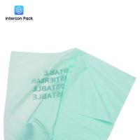 China Intercon Pack Plastic Packaging Bag Biodegradable Cornstarch Carrier Bags for sale