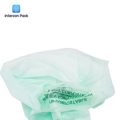 Cina Borse di trasportatore biodegradabili dell'amido di mais della borsa di imballaggio di plastica del pacchetto di Intercon in vendita