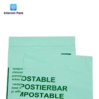 China Intercon Pack Plastic Packaging Bag Biodegradable Cornstarch Carrier Bags for sale