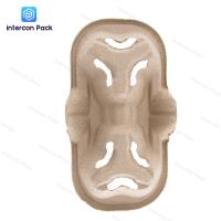 China Renewable Pulp Molded Trays Takeaway Coffee Milk Tea Buffer Packing Material for sale