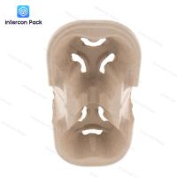 China Renewable Pulp Molded Trays Takeaway Coffee Milk Tea Buffer Packing Material for sale