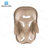 China Renewable Pulp Molded Trays Takeaway Coffee Milk Tea Buffer Packing Material for sale
