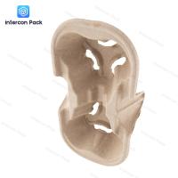 China Renewable Pulp Molded Trays Takeaway Coffee Milk Tea Buffer Packing Material for sale
