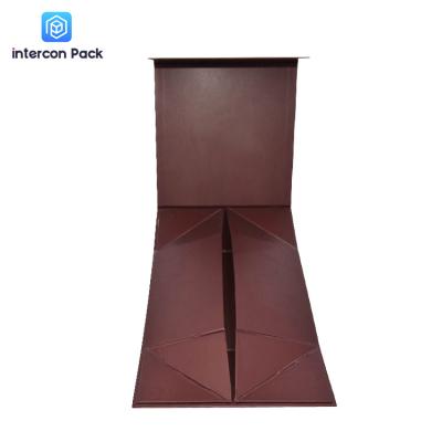 Cina Oro parzialmente caldo d'imballaggio piegante dei contenitori 25x14cm di regalo di lusso del boutique in vendita