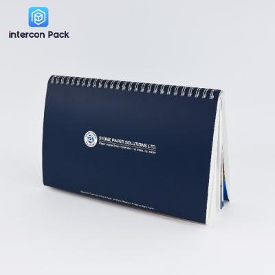 Cina Calendario da scrivania di carta di pietra impermeabile personalizzabile di stampa offset in vendita