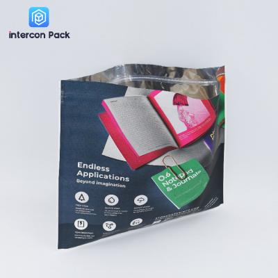 China Saco de empacotamento de selagem lateral do zíper do saco de papel três biodegradáveis da pedra à venda