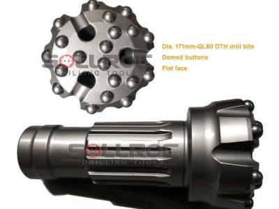 China Resistencia a la abrasión QL60 Dth Bits para perforación, Bits de martillo para agujeros. en venta