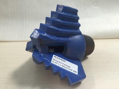 Китай Нить 3 1/2 AR 165 мм 6 1/2 Диаметр Drag Drill Bit Синий Корлор Для бурения скважин для воды продается