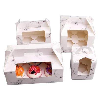 China OEM ODM Foldable 420gsm Kraft Paper Luxury Cake Box Custom Color for sale