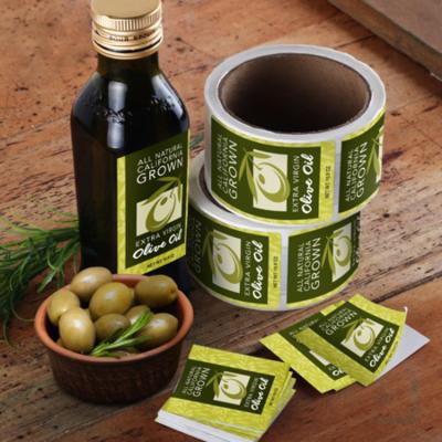 China Adhesive Jar Vinyl PP PE PET BOPP Custom Label Stickers For Pack for sale