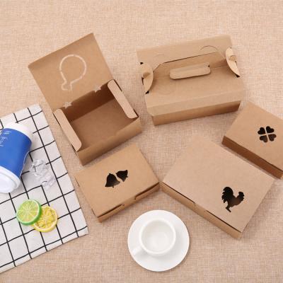 China Oil Proof 350gsm kraft paper Salad Packaging Boxes CMYK printing for sale