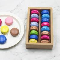 China OEM Custom Macaron Food Packaging Boxes with Clear Window 1000pcs MOQ for sale