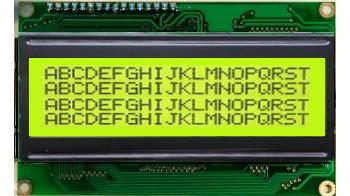 China Yellow - green , orange , white backlight 20 x 4 character lcd display with IC controller for sale