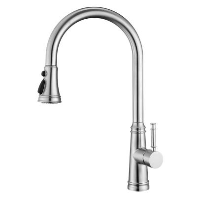 Cina L'acciaio inossidabile SUS304 estrae i rubinetti Monobloc della cucina dello spruzzatore del modo del rubinetto di miscelatore del lavandino 3 in vendita