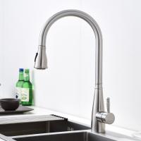 China Touchless Kitchen Sink Sensor Faucet Brushed Nickel Pull Down 19002-SS for sale