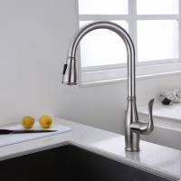 China IPX5 Pull Down Kitchen Faucet 35mm Ceramic Cartridge Dual Mode Spray Wand Stainless Steel for sale