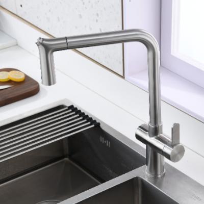 Cina L'acqua del sensore di moto di SS304 CUPC spilla/rubinetto di miscelatore flessibile della cucina con estrae lo spruzzo in vendita