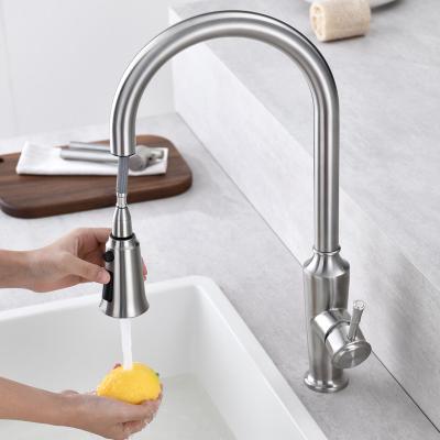 Cina Il collo d'oca astuto del rubinetto della cucina di Touchless dell'alto arco tira giù il rubinetto della cucina in vendita