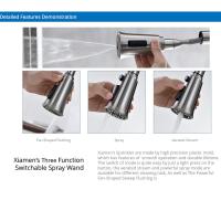 China Touch Control Pull Down Kitchen Faucet 18/10 Stainless Steel Brushed Nickel 2073-TT for sale