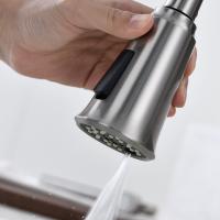 China SUS304 Stainless Steel Touch Kitchen Faucet DC6V Pull Down 3 Function Sprayer for sale
