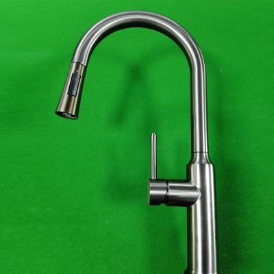 Cina Miscelatore Sus304 2039QH del tubo flessibile del foro dei rubinetti di Antivari della cucina di Pulldown singolo in vendita