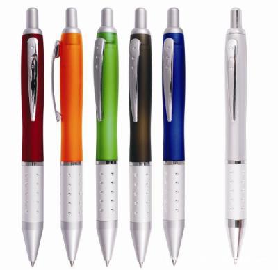 China plastic ball pen with aluminum grip, metal clip, exclusive promotional use pen for sale