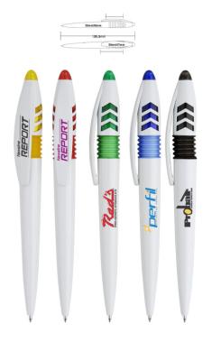China plastic twist ball pen in fancy design for promotional use for sale