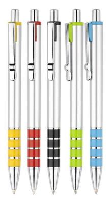 China advertising retractable pen, advertisement retractable pen,with novel design grip for sale