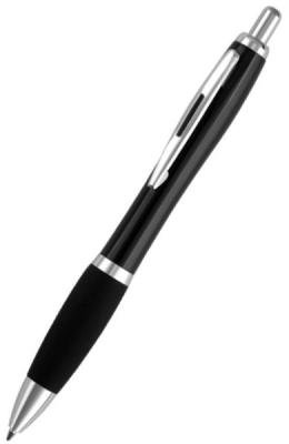 China black plastic ball pen, black color advertising ball pen, black logo pen for sale