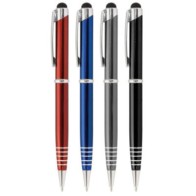 China aluminum stylus ball pen, touch stylus ball pen,shining barrel for sale
