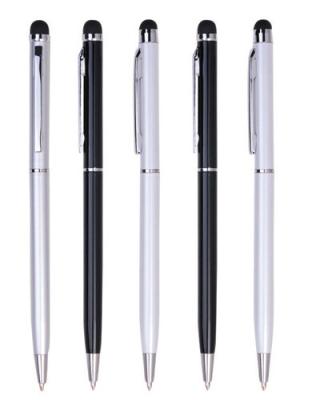 China cheap metal ball pen with screen touch on the top,low price metal pen for sale