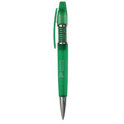 China cheap plastic green color plastic pen from china factory for sale