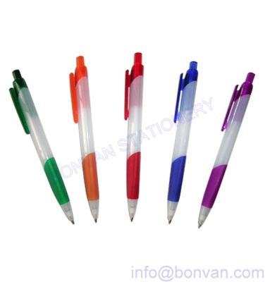 China triangular style retractable logo ball pen, retractable logo pen for sale