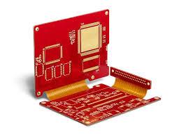 China Red Rigid Flex Bendable Wiring 3D Circuit Board PCB For Smart Electronic Devices for sale