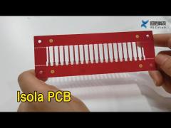 4 Layers Isola PCB 0.38mm Thickness Immersion Tin Red PCB Printed