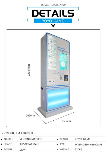 Android Version Coin Cash Credit Card Operated Vending Machine For Medical 21.5 Inch Screen