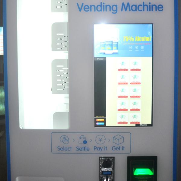 Android Version Coin Cash Credit Card Operated Vending Machine For Medical 21.5 Inch Screen