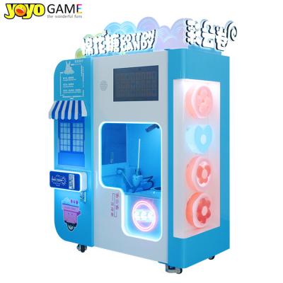 China Full Automatically Small Flower Sugar Cotton Candy Vending Machine to Make Cotton Candy for sale