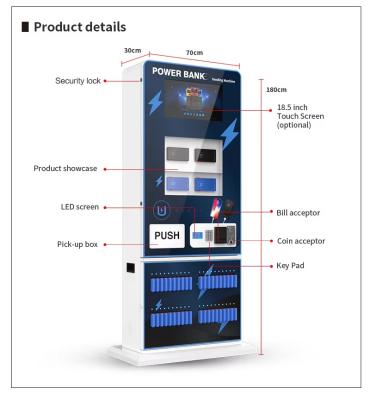 Quality Power Banks Vending Machine For Sale Power Bank Rental Shared Power Banker for sale