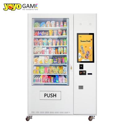 China Automatic Machine 21.5 Inches Screen Combo Distributeur Automatique Vending Machine With Credit Card Payment for sale