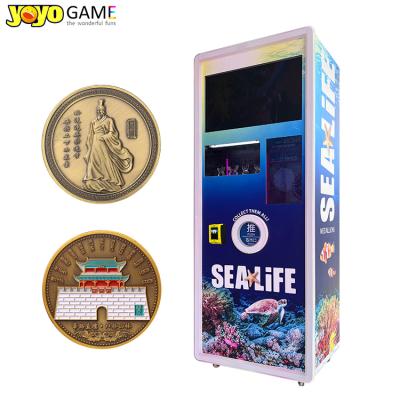 China 22 Inch Touchscreen Medal Vending Machine with 300-600 Pcs Capacity and 1 Year Warranty for Commemorative Coins for sale
