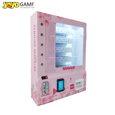 China Wall Mounted Vending Machine, 5/10 Lanes Coin Operated Vending Machine with Button Operation for sale